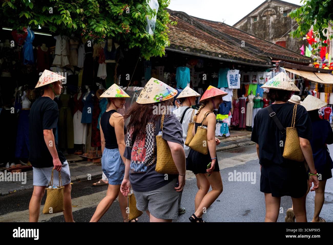 Hoi An, Vietnam - 13 Nov 2024 : Hoi An street scene with colorful shops ...