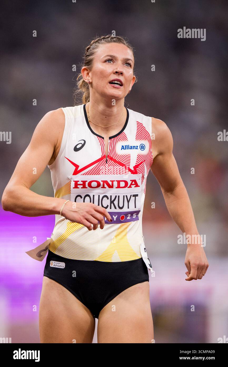 Belgian Paulien Couckuyt pictured in action during the 400m women ...