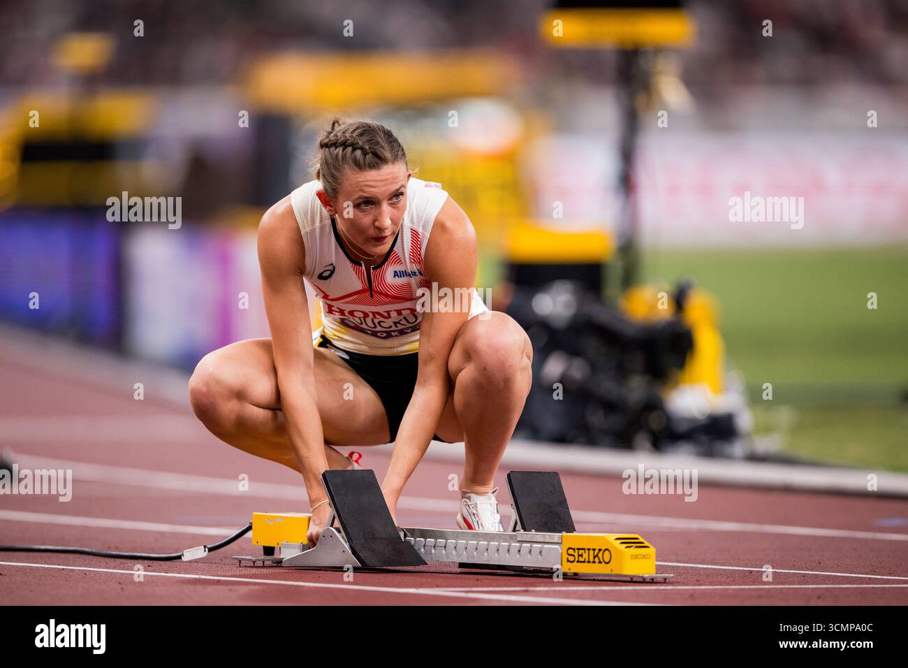 Belgian Paulien Couckuyt pictured in action during the 400m women ...