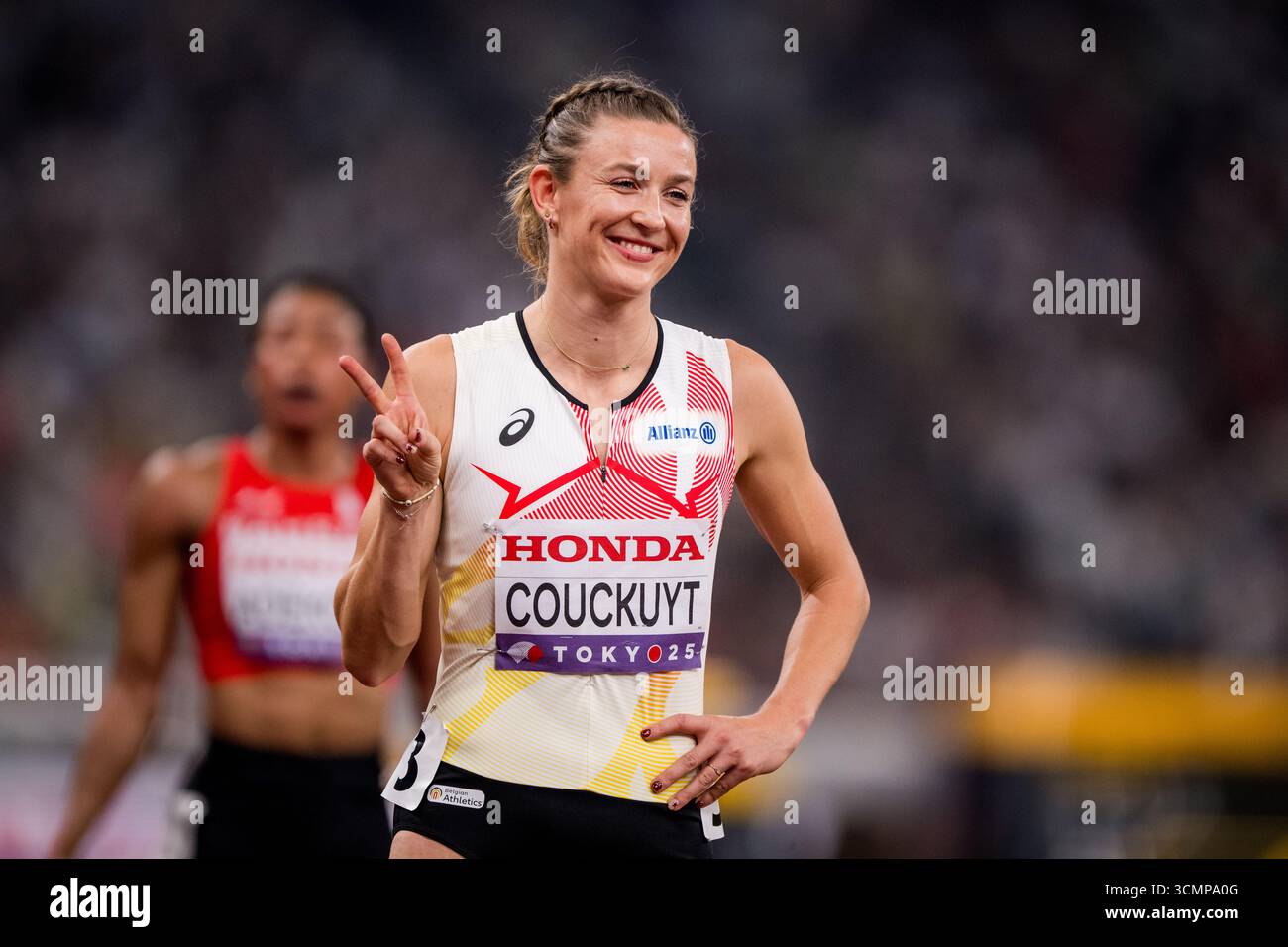 Belgian Paulien Couckuyt pictured in action during the 400m women ...