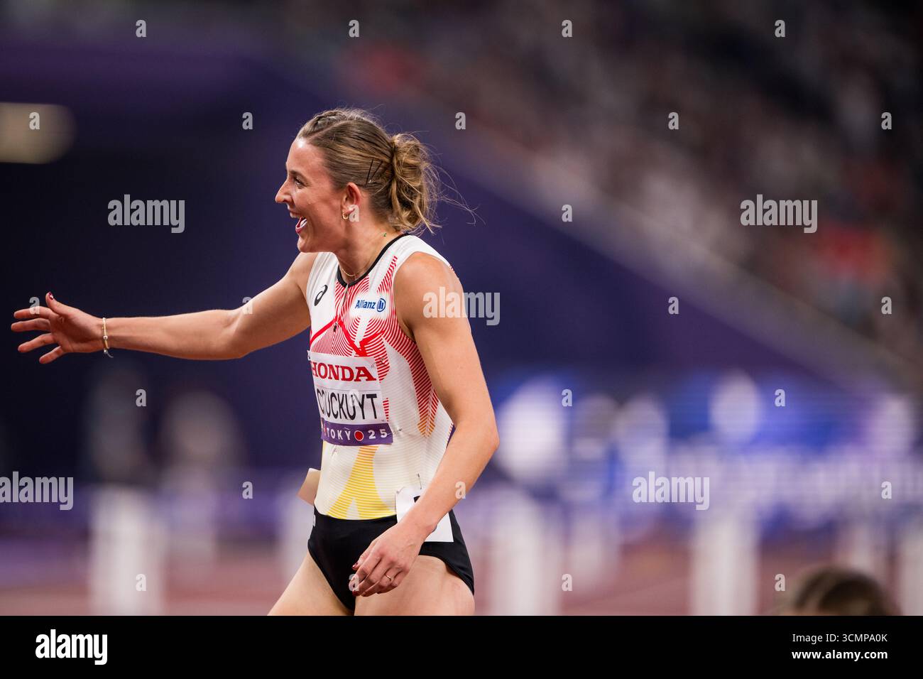 Belgian Paulien Couckuyt pictured in action during the 400m women ...
