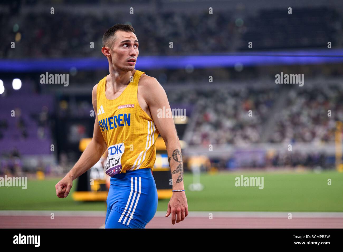 250917 Thobias Montler of Sweden competes in men's long jump final ...