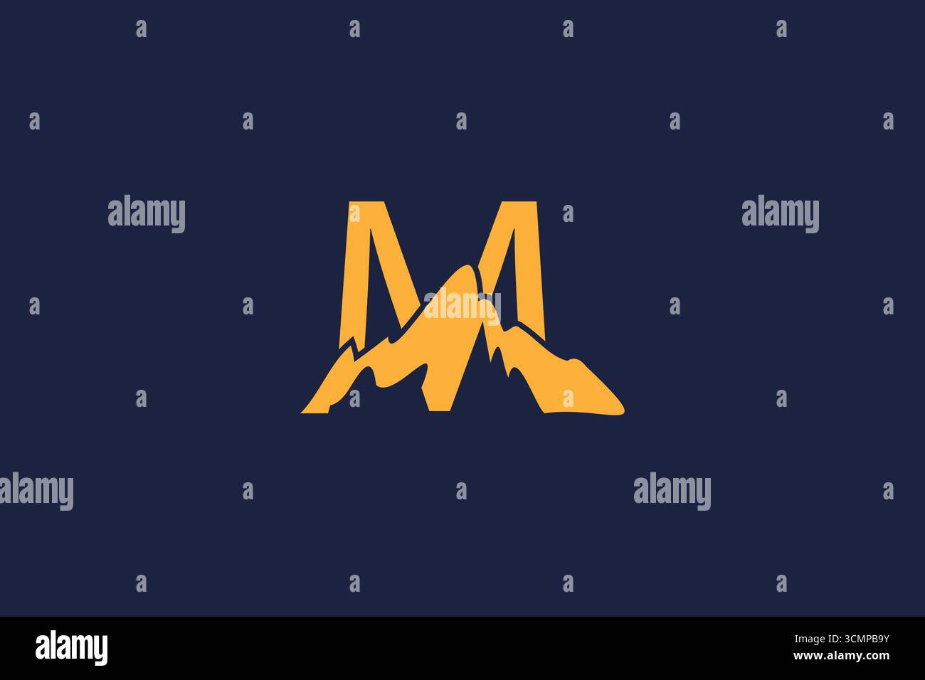Mountain logo vector design hi-res stock photography and images - Alamy