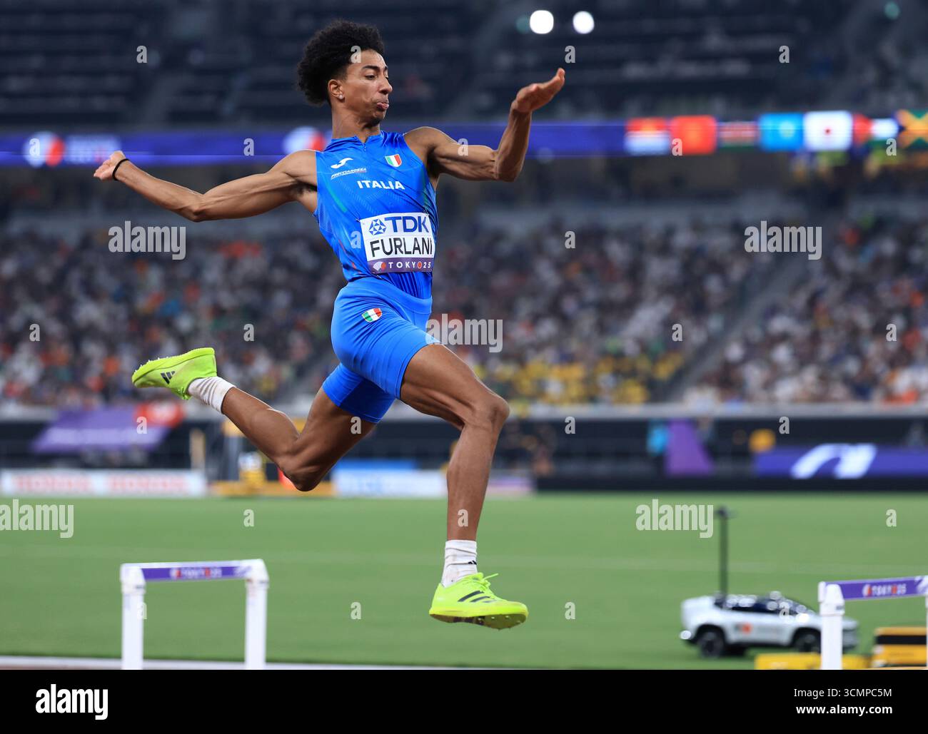 Mattia FURLANI of Italy makes an attempt in the Men's long jump final ...
