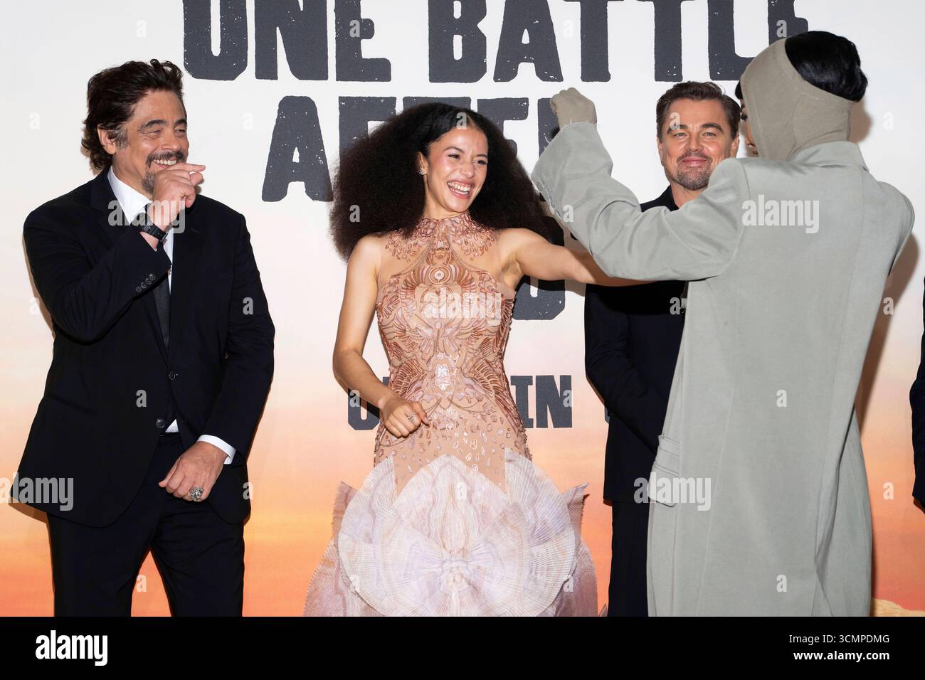 Benicio Del Toro, from left, Chase Infiniti, Leonardo DiCaprio, Teyana ...