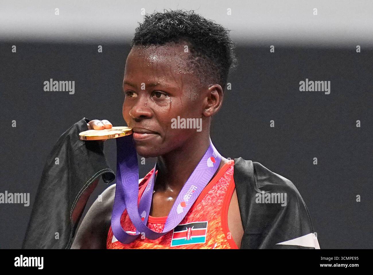 Gold medalist Kenya's Faith Cherotich poses after competing in the ...