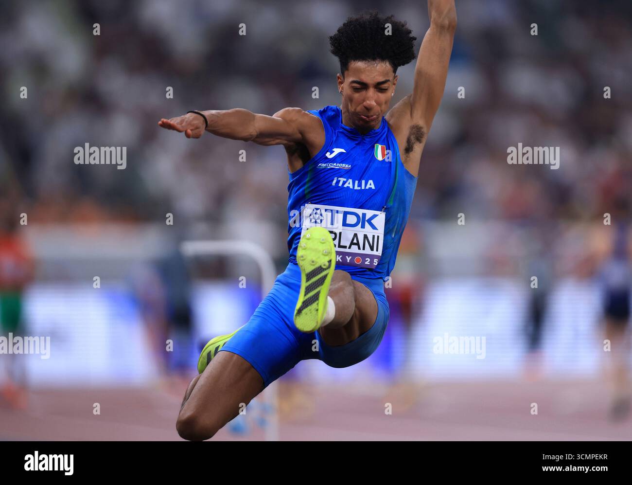 Mattia FURLANI of Italy makes an attempt in the Men's long jump final ...