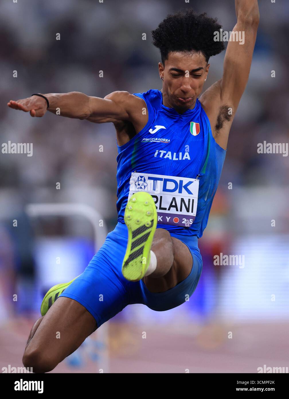 Mattia FURLANI of Italy makes an attempt in the Men's long jump final ...