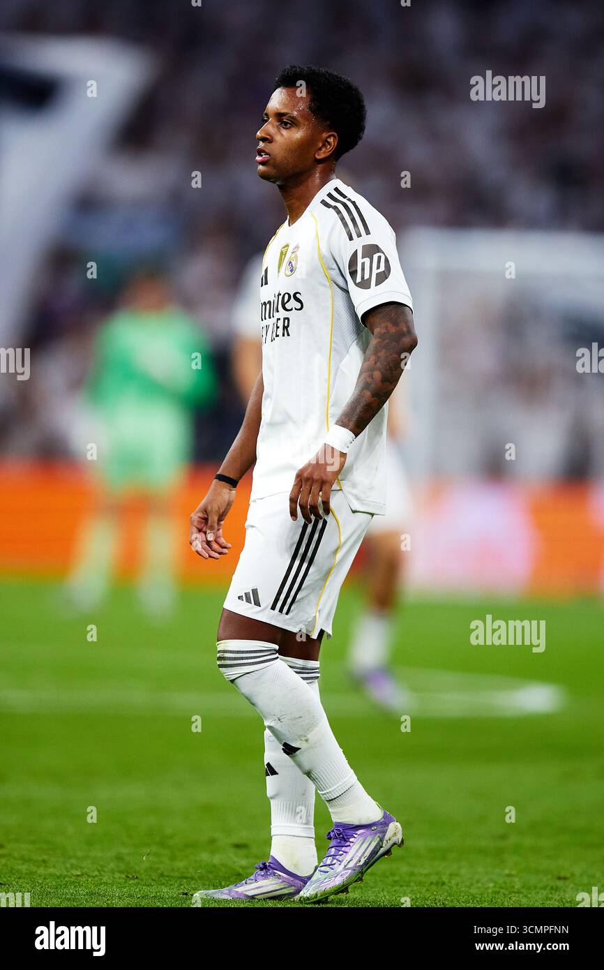 MADRID, SPAIN - SEPTEMBER 16: Rodrygo Goes of Real Madrid during the ...