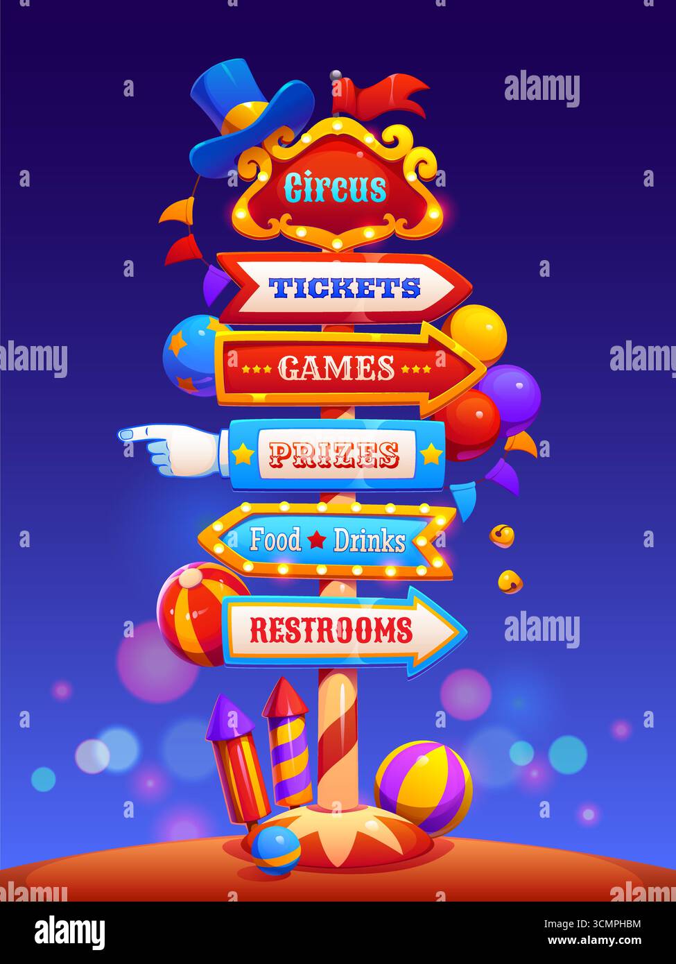 Funfair prizes Stock Vector Images - Alamy