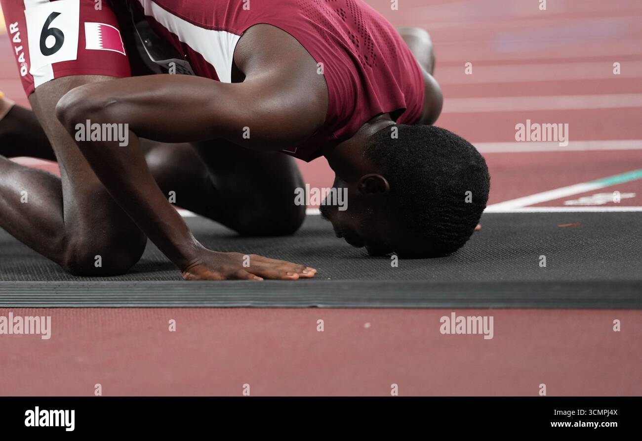 (250917) -- TOKYO, Sept. 17, 2025 (Xinhua) -- Ismail Doudai Abakar of ...