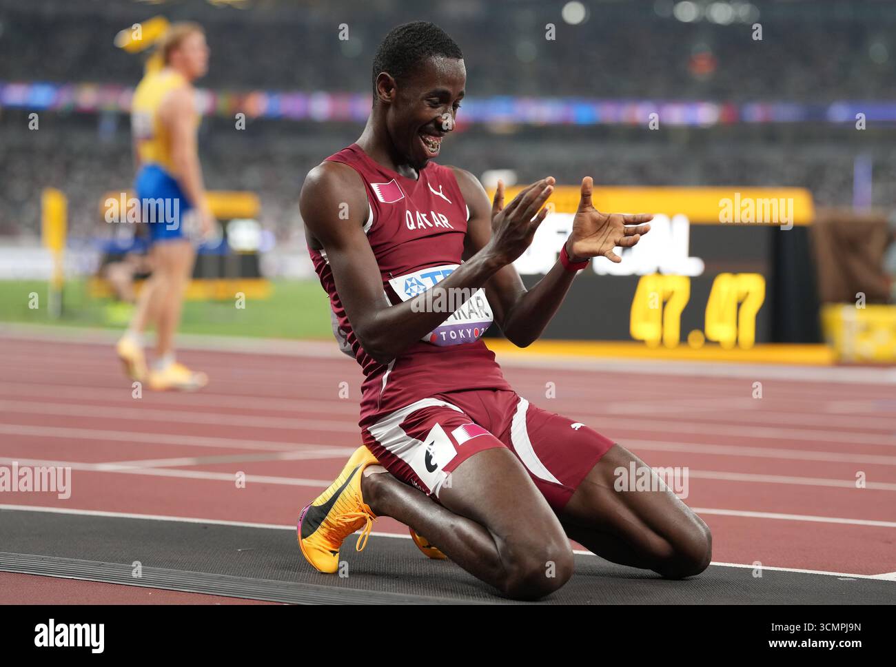 (250917) -- TOKYO, Sept. 17, 2025 (Xinhua) -- Ismail Doudai Abakar of ...