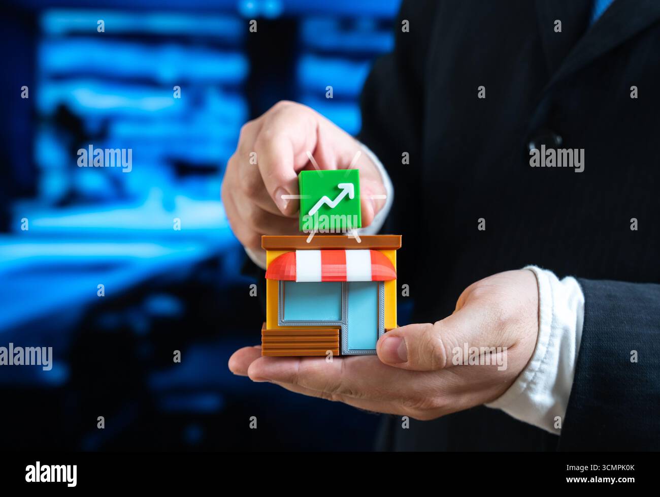 Businessman notes profitability business hi-res stock photography and ...