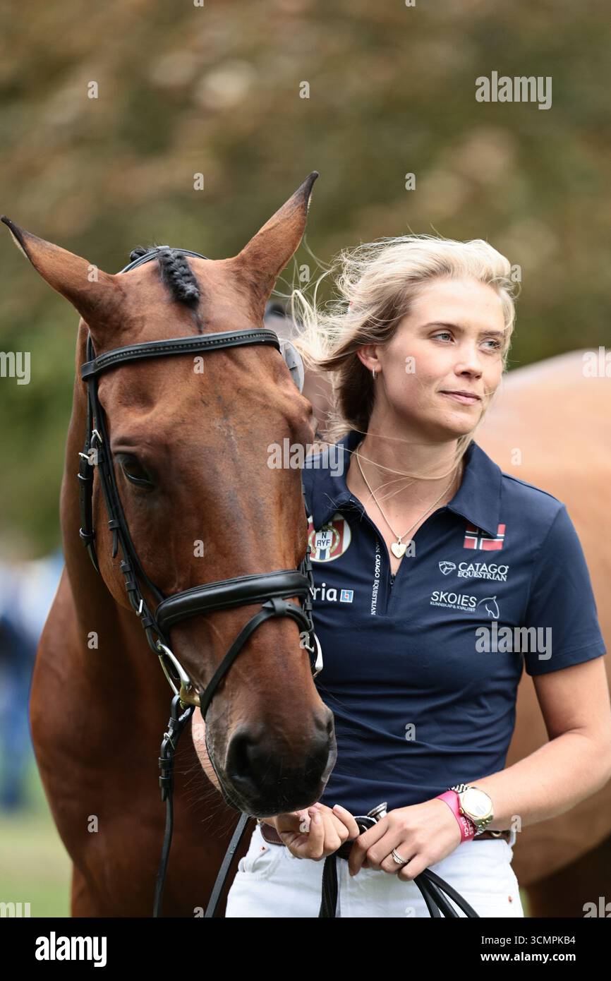 Yasmin Olsson Payne of Norway with Cos Me Will during the first horse ...