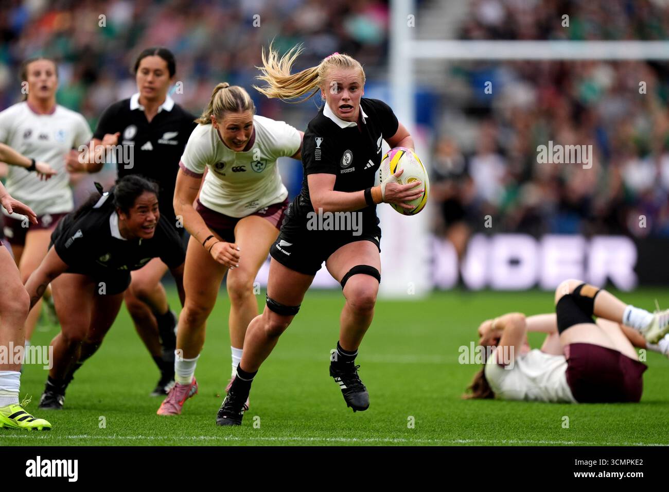 New Zealand's Jorja Miller during the Women's Rugby World Cup 2025 pool ...