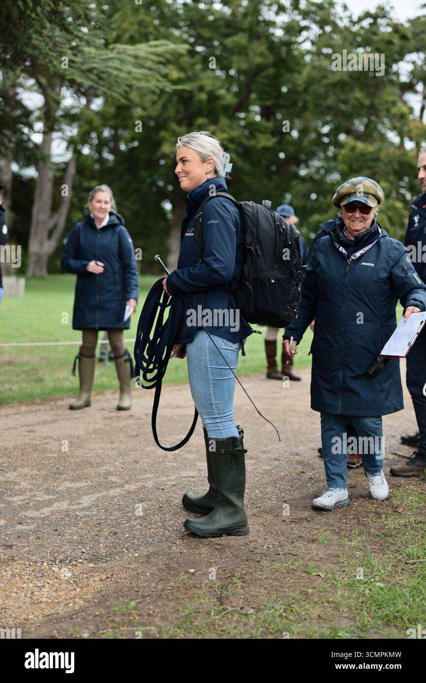 Yasmin Ingham of Great Britain with Rehy Dj during the first horse ...