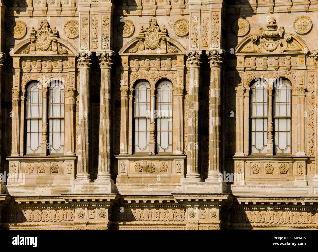 Ornate Baroque Facade with Intricate Columns and Sculptural Detailing ...