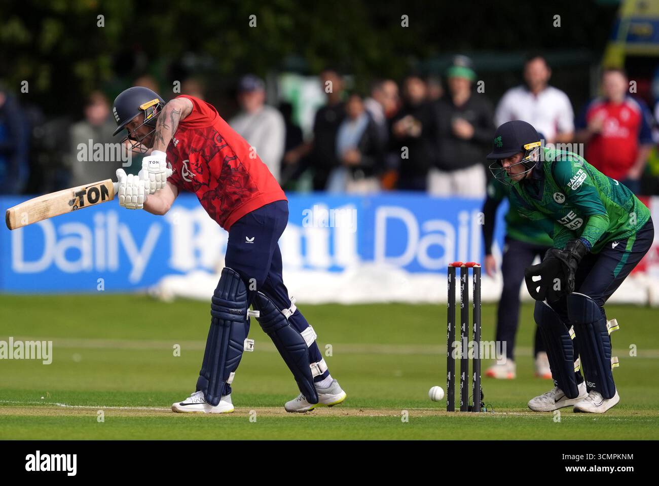 England's Phil Salt batting during the First Men's International ...