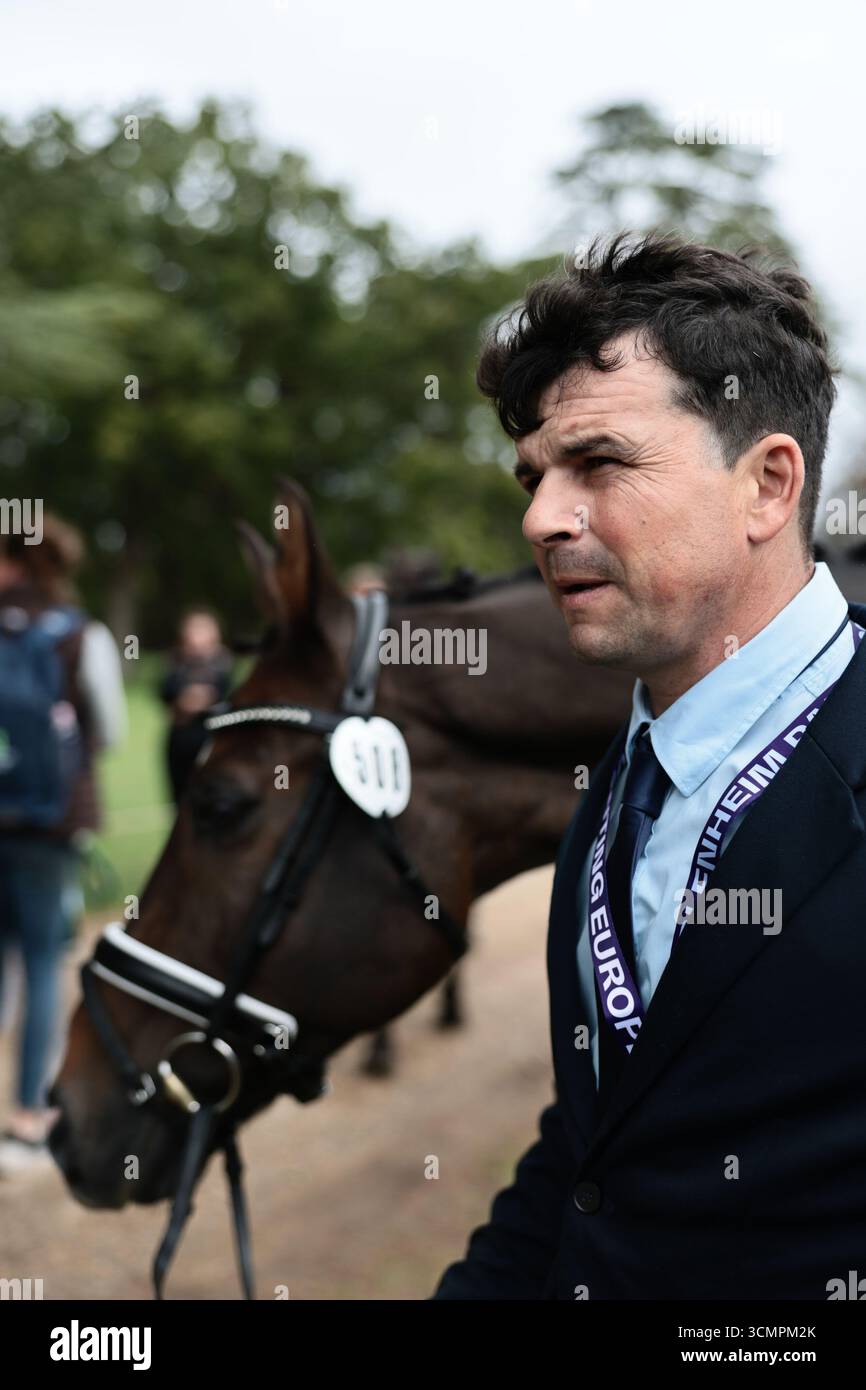 Jaroslav Abik of Czech Republic with Madock during the first horse ...