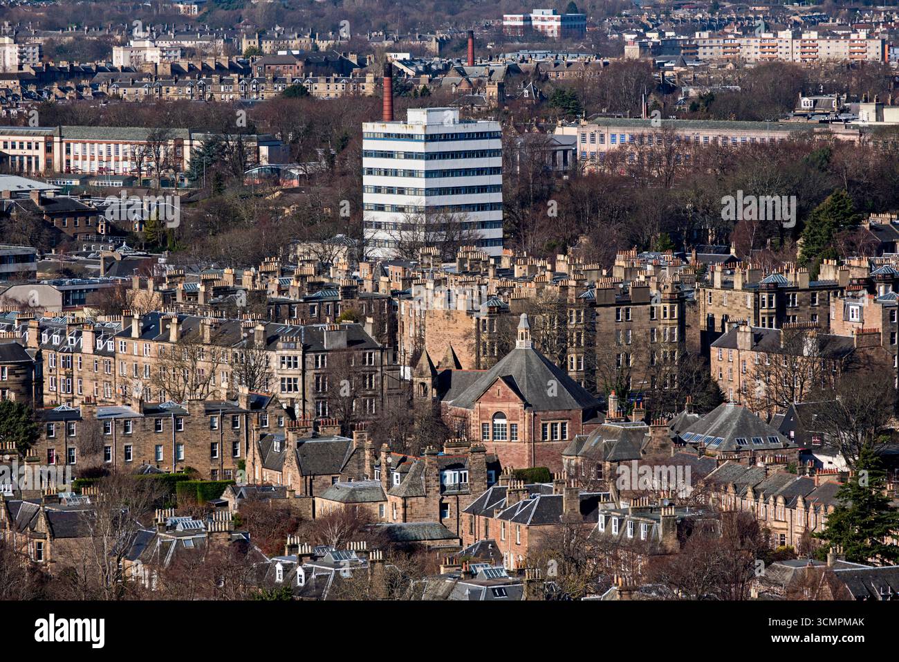 The brutalist architecture of The Royal Edinburgh Hospital amid the ...