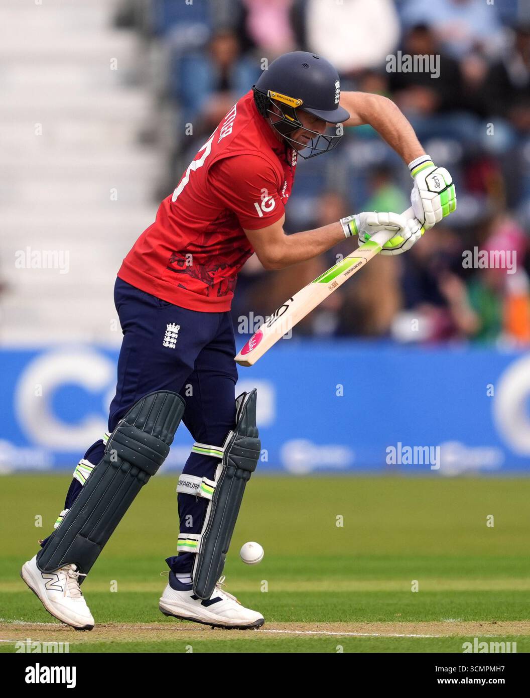 England's Jos Buttler batting during the First Men's International ...