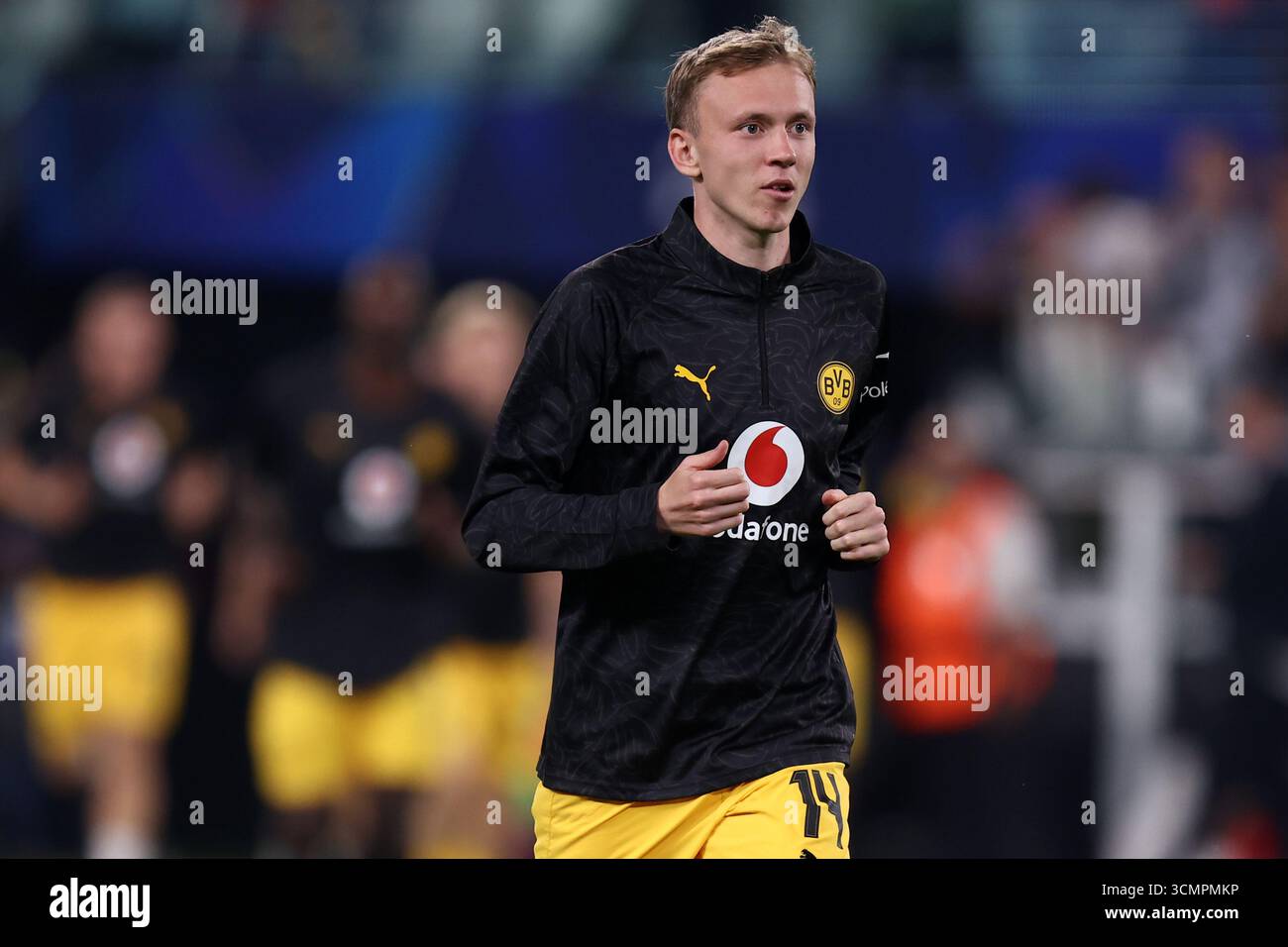 Maximilian Beier of Borussia Dortmund during warm up before the UEFA ...