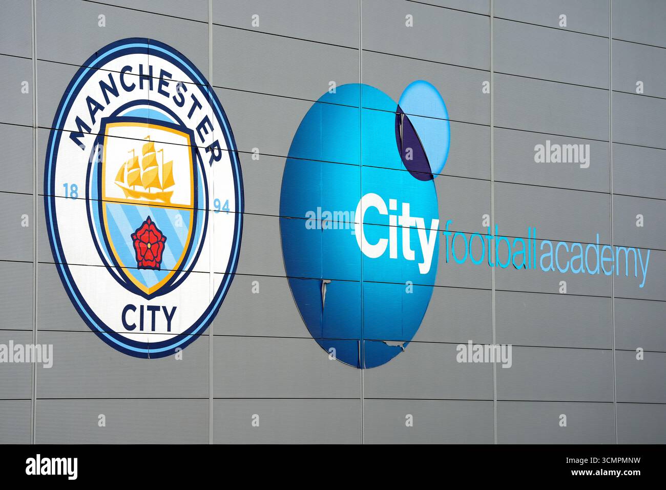 A general view of the Manchester City Football Academy during a ...
