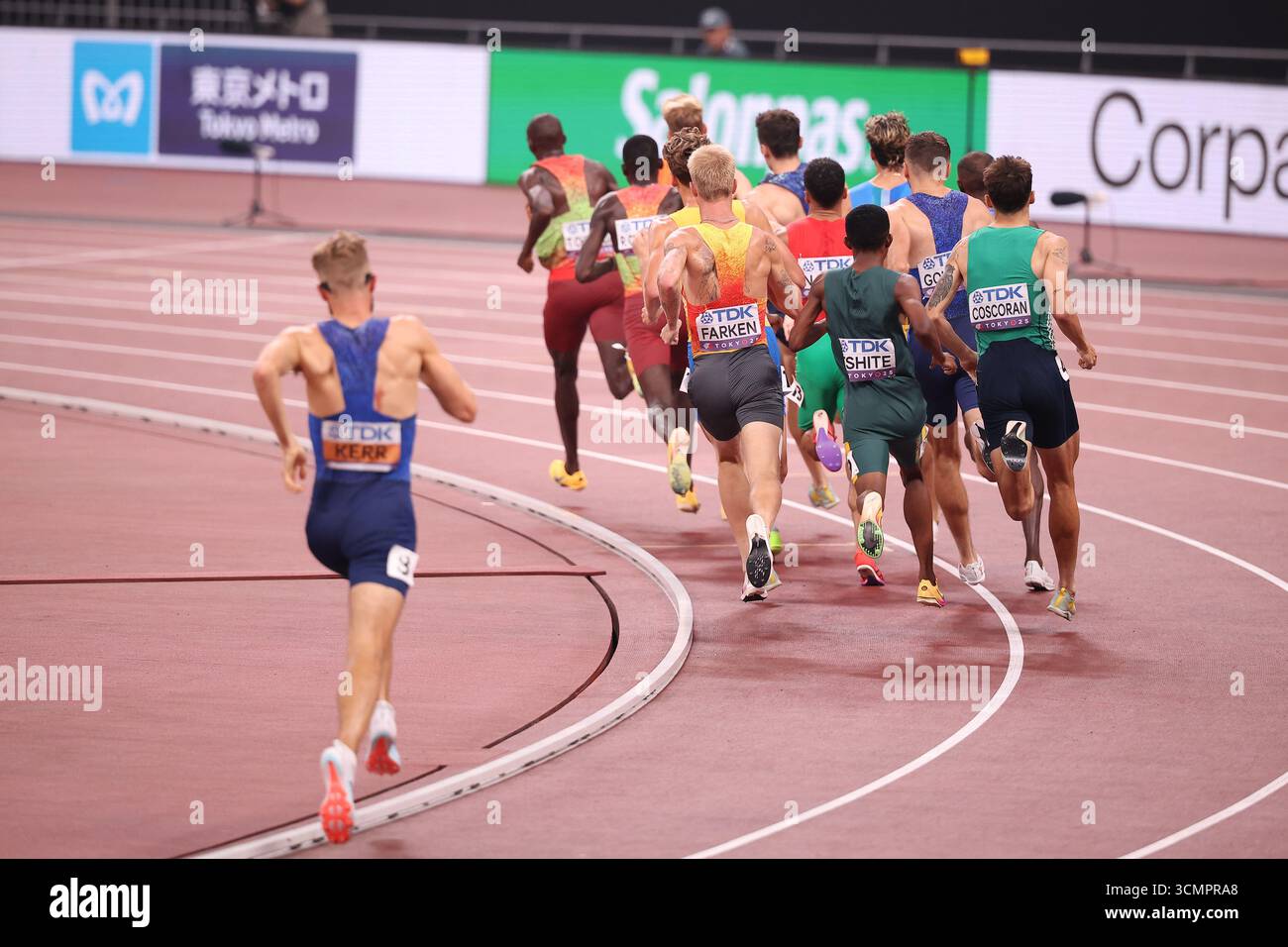 Josh Kerr (GBR) lagging behind in the Men's 1500m Final during the World Athletics Championships ...