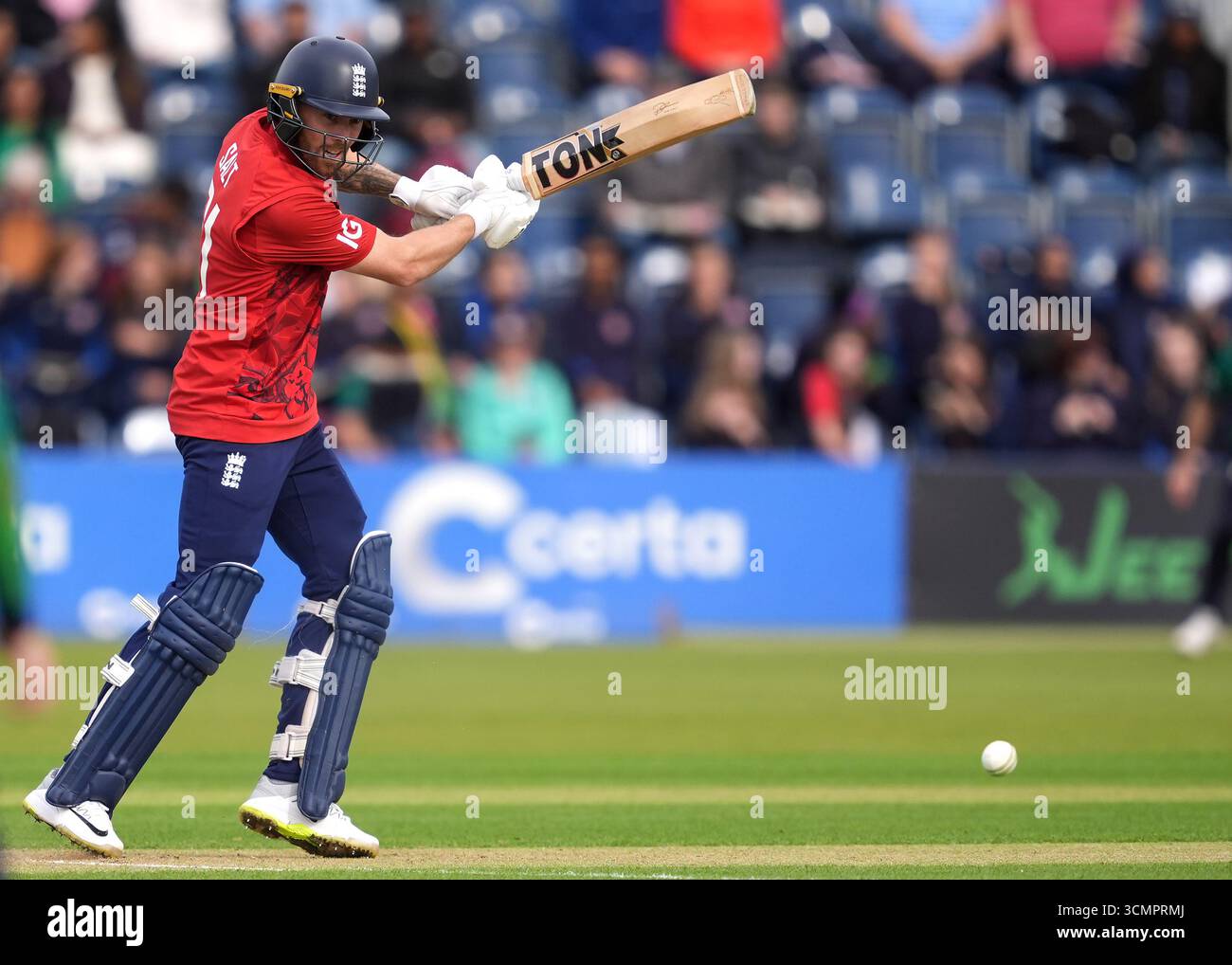 England's Phil Salt batting during the First Men's International ...