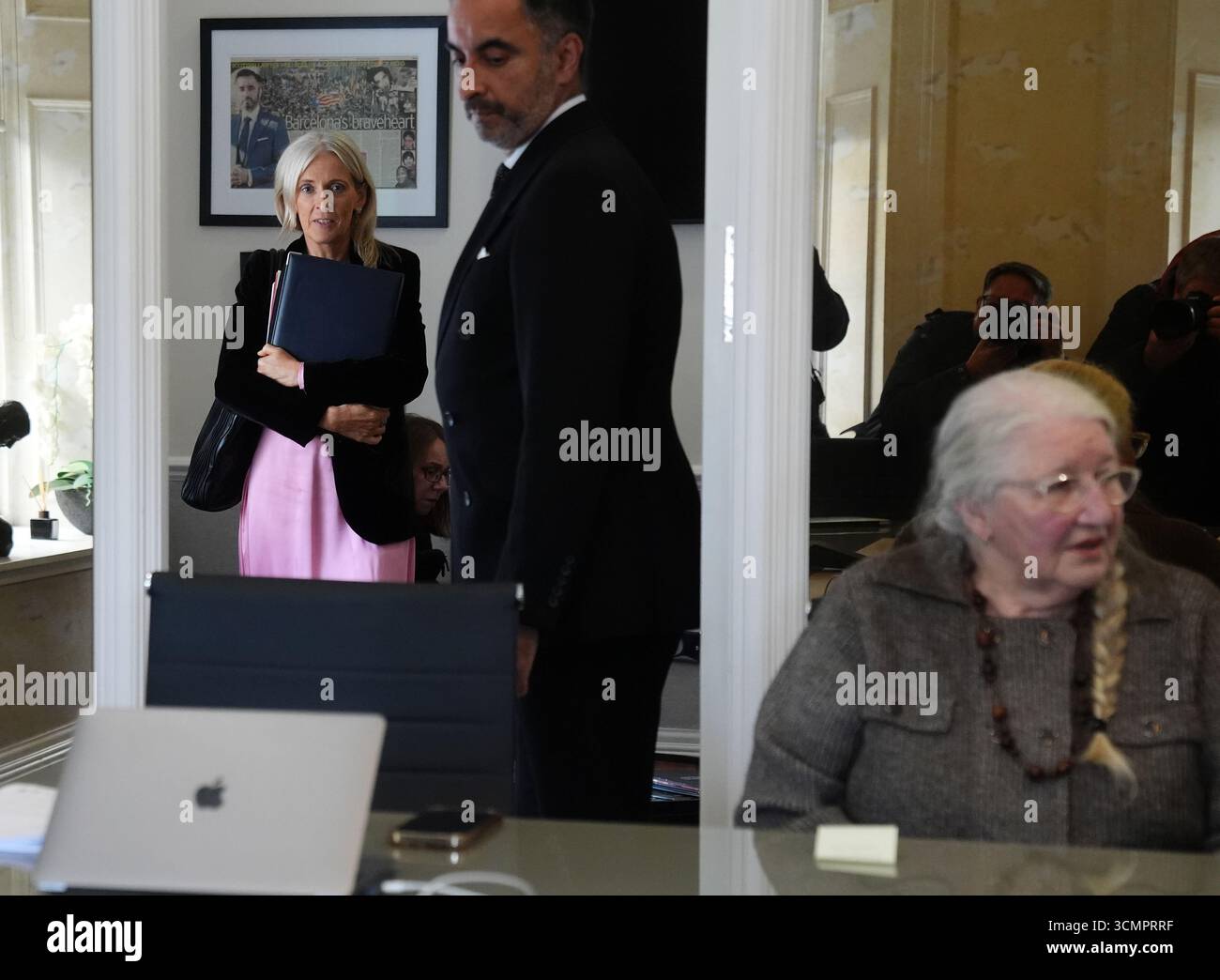 Solicitor General Ruth Charteris KC waits to meet Margaret Caldwell ...