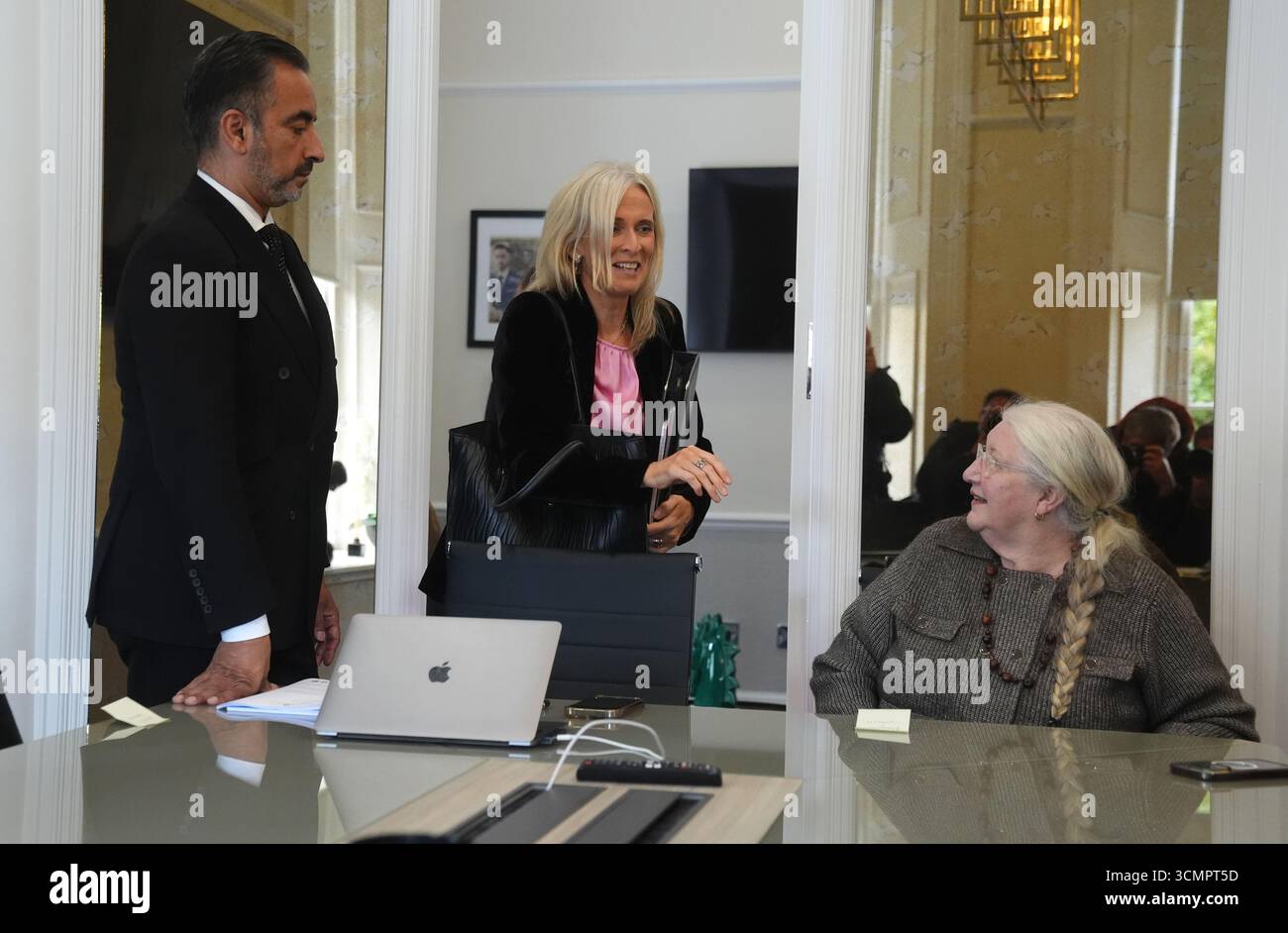 Solicitor General Ruth Charteris KC meets Margaret Caldwell, mother of ...