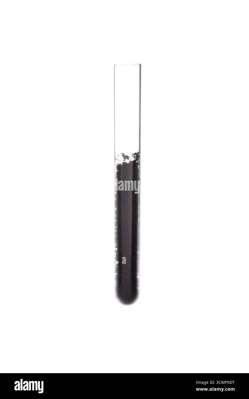 Test tube with soil sample isolated on white Stock Photo - Alamy