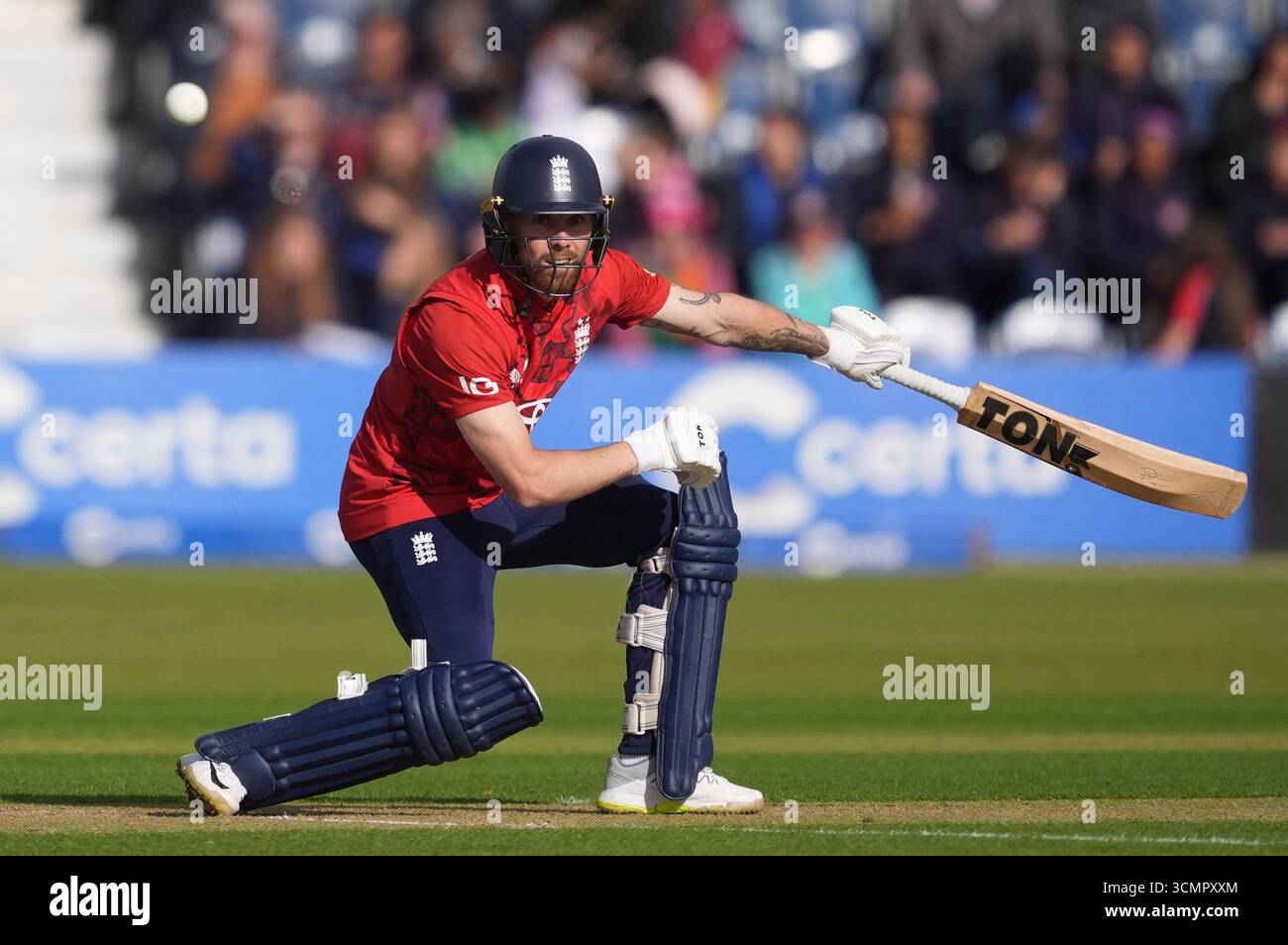 England's Phil Salt batting during the First Men's International ...