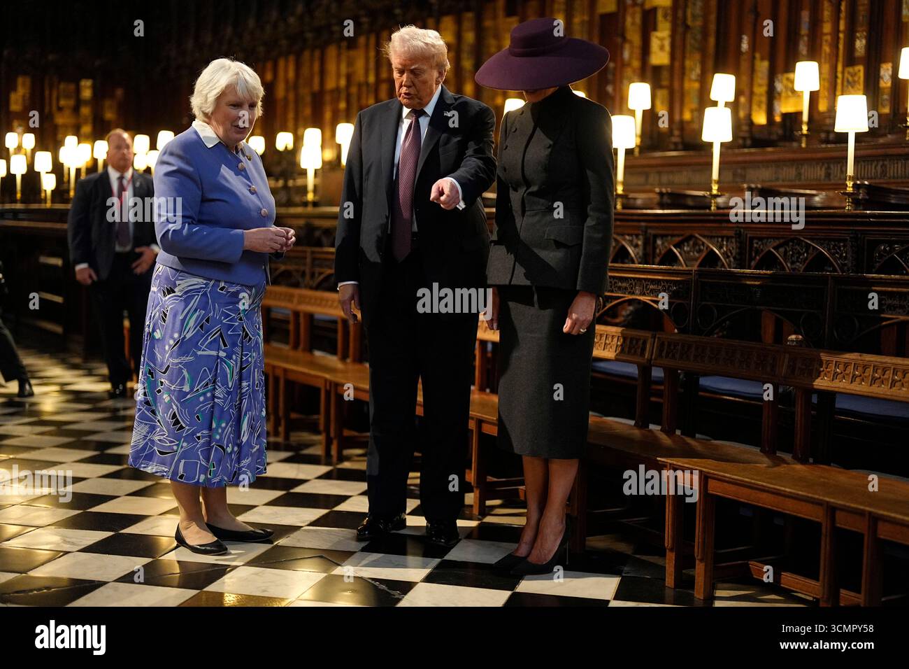 Chapter Clerk, Charlotte Manley speaks to US President Donald Trump and ...