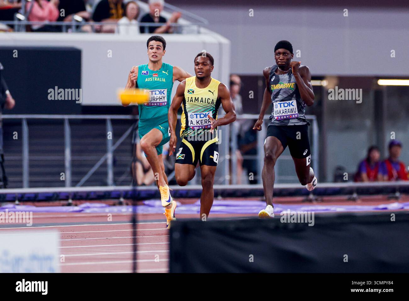 Adrian Kerr of Jamaica competing in the Men's 200 Metres during World ...