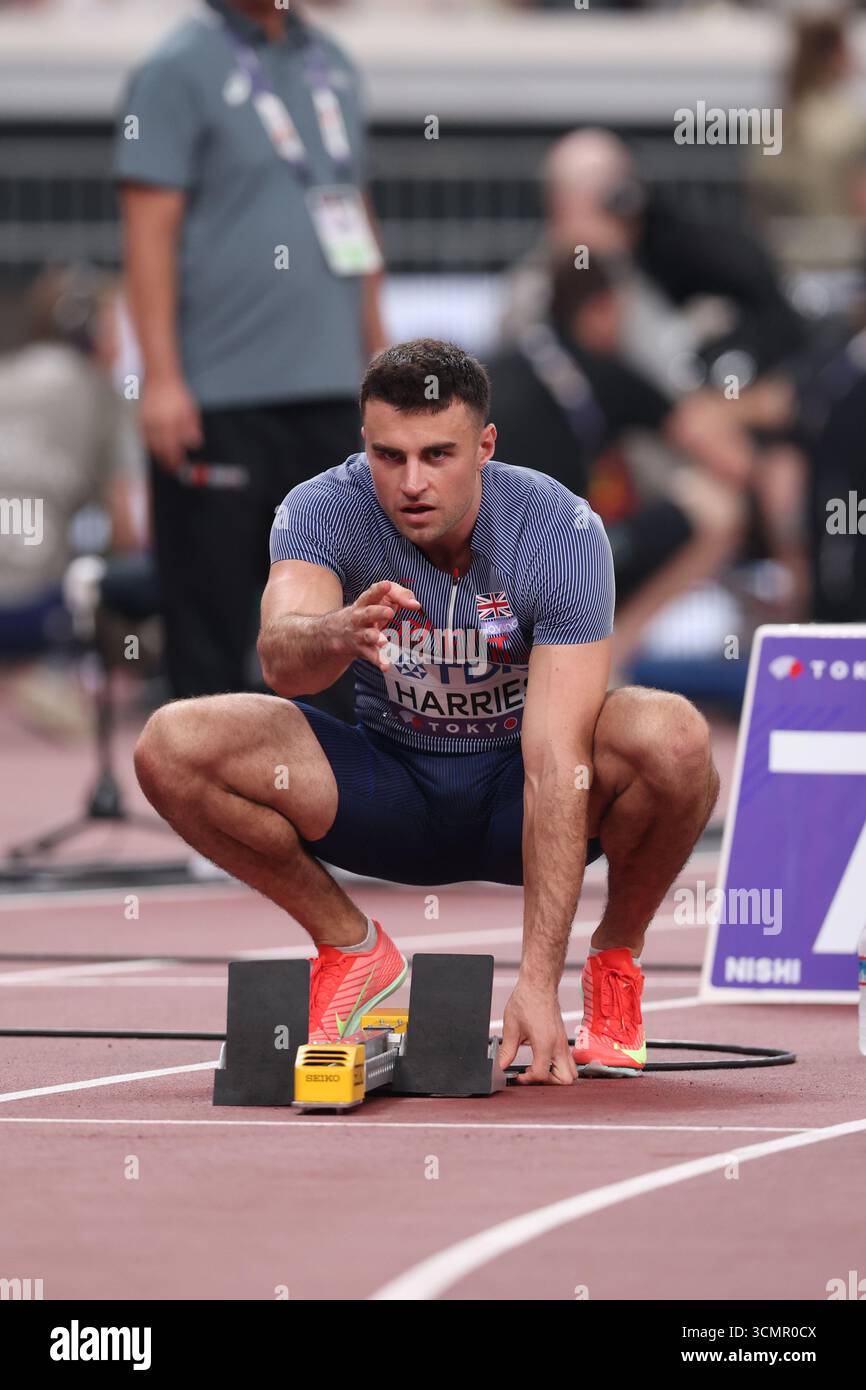 Toby Harries (GBR) competes in the Men's 200m Heats during the World ...