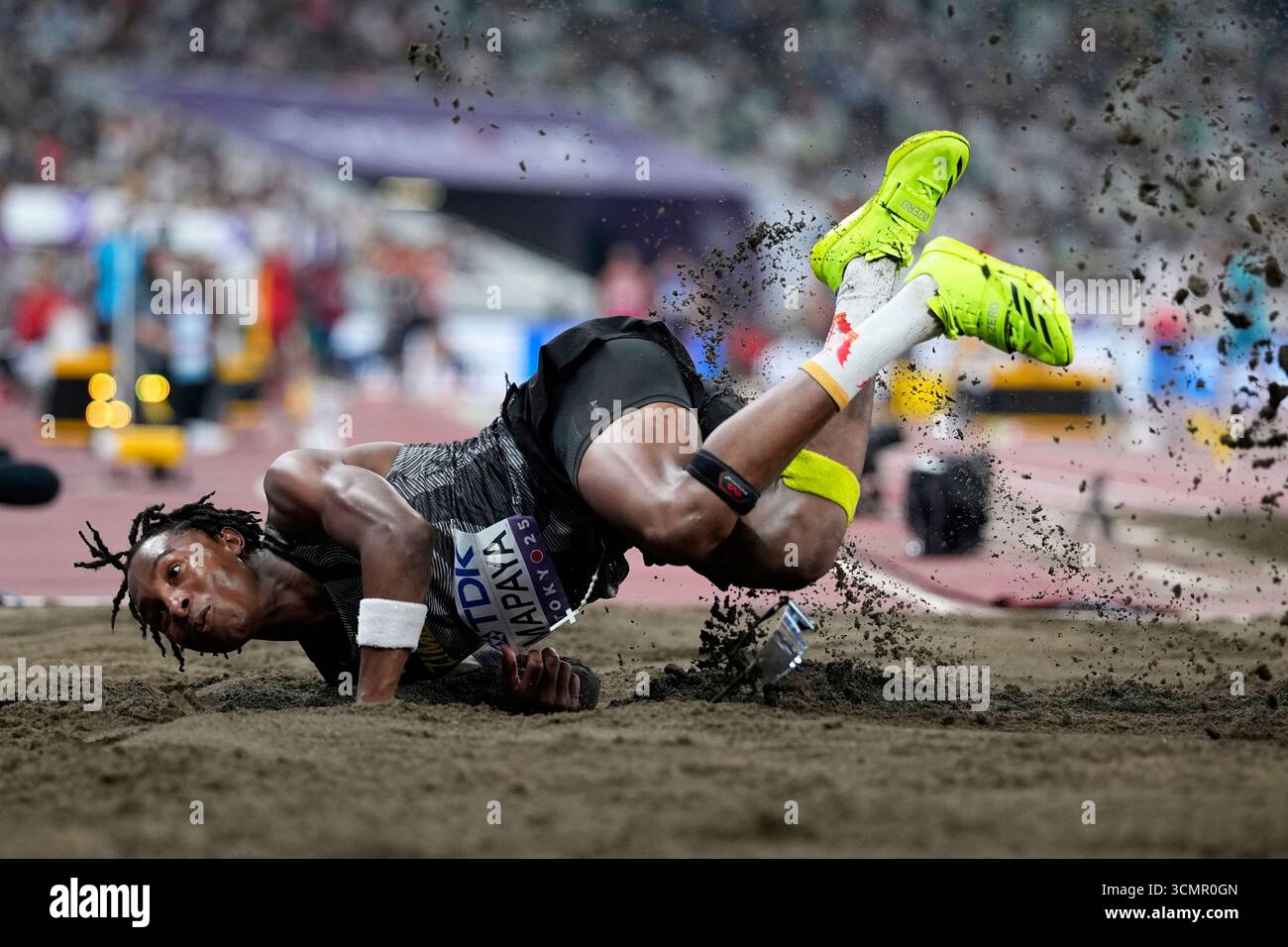 Zimbabwe's Chengetayi Mapaya makes an attempt in the men's triple jump ...