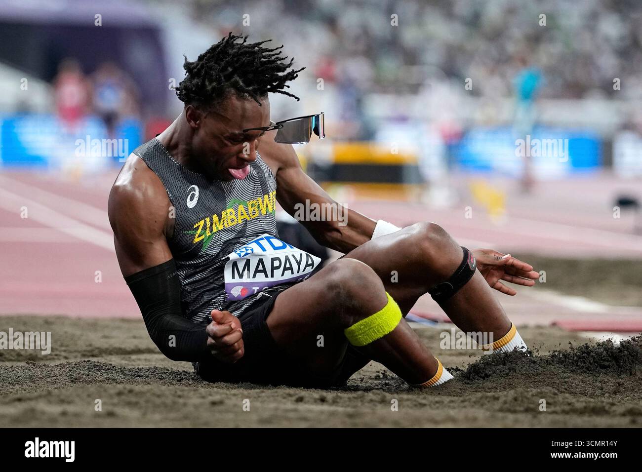 Zimbabwe's Chengetayi Mapaya makes an attempt in the men's triple jump ...