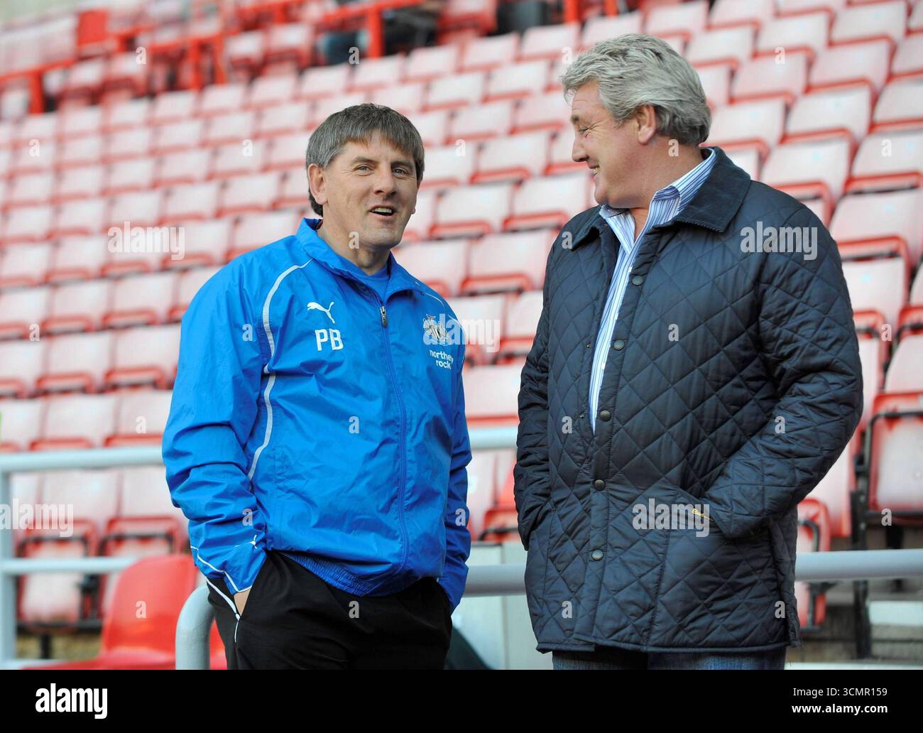 Newcastle United Reserve Team Manager Peter Beardsley chats to ...