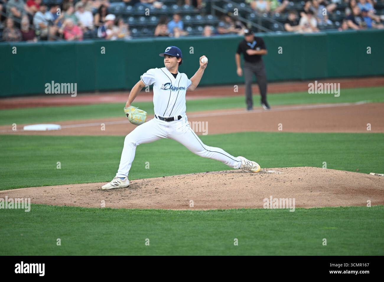 September 16, 2025: Columbus Clippers pitcher Ryan Webb (44) pitches ...