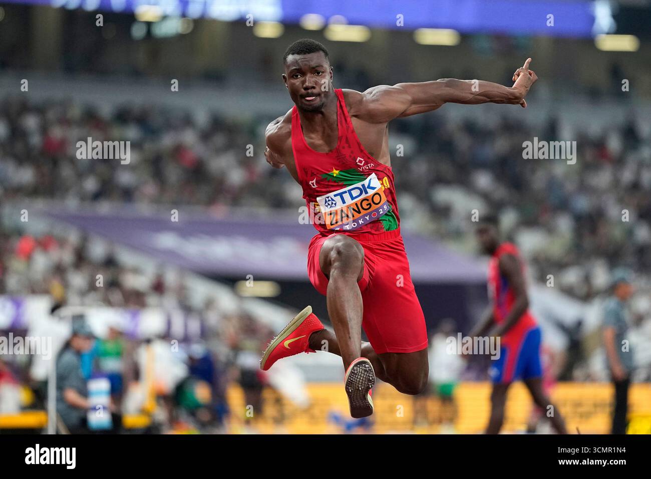 Burkina Faso's Hugues Fabrice Zango makes an attempt in the men's ...