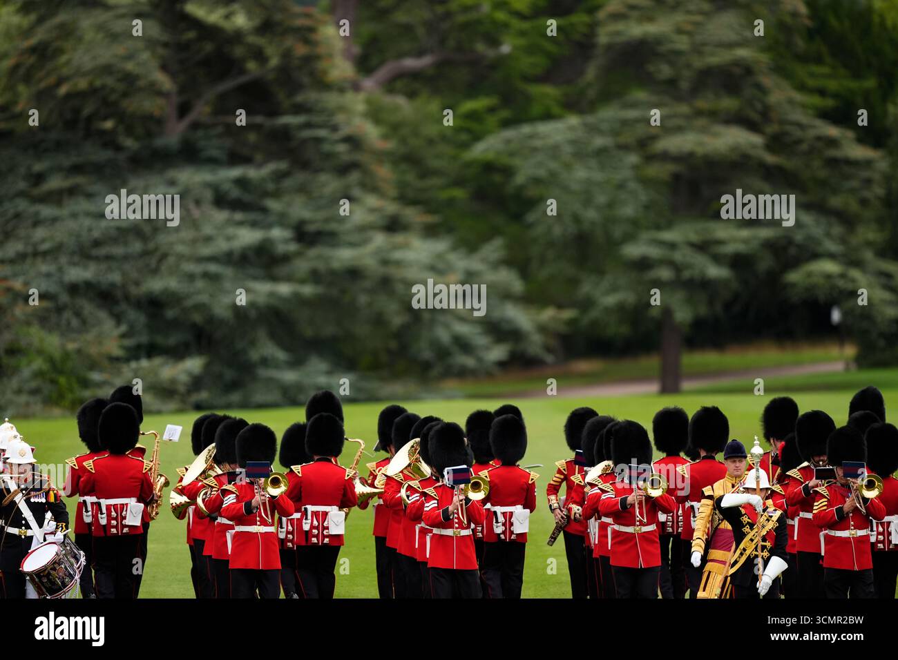 The Band of the Scots Guards perform during a Beating Retreat military ...