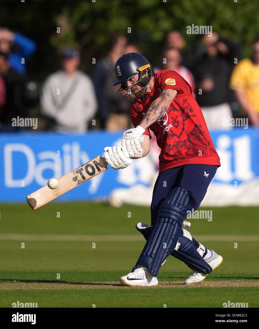 England's Phil Salt batting during the First Men's International ...