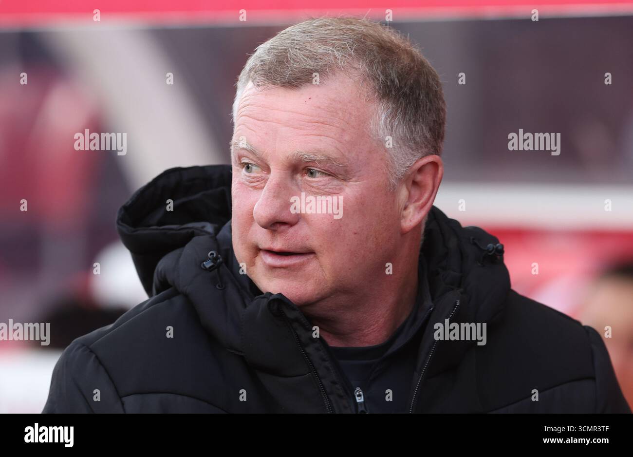 Stoke City manager Mark Robins before the Sky Bet Championship match at ...