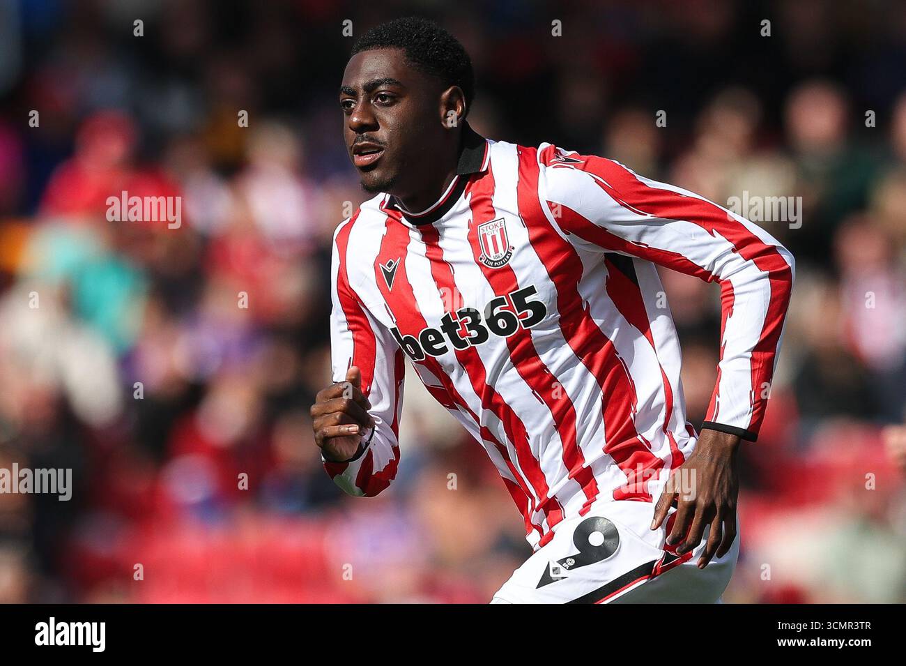Stoke City's Divin Mubama during the Sky Bet Championship match at ...