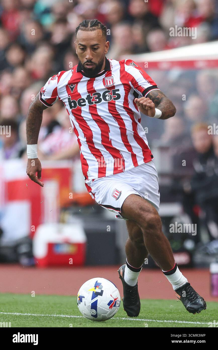 Stoke City's Sorba Thomas during the Sky Bet Championship match at ...