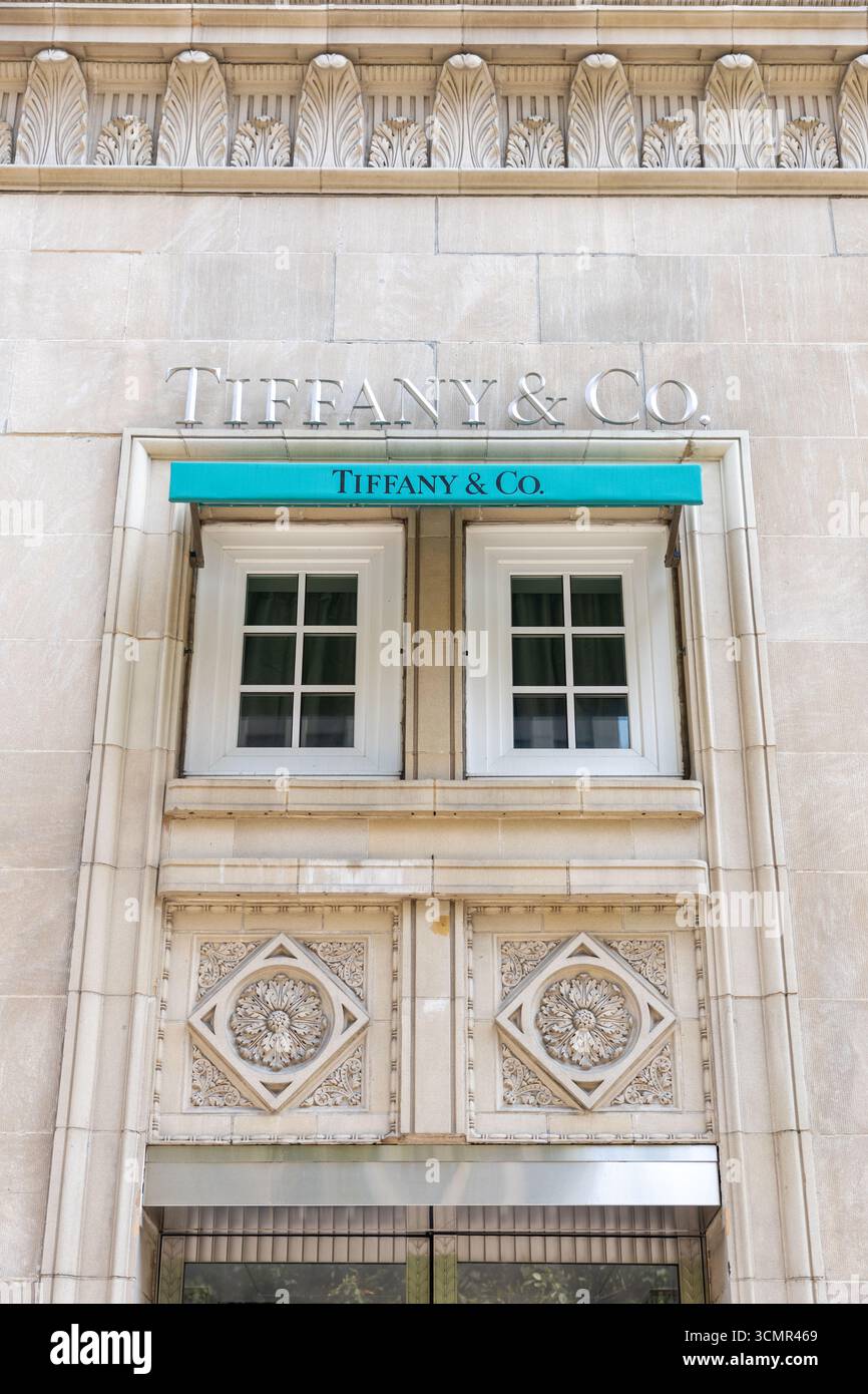 Montreal, Canada - August 2, 2025: Tiffany and Co luxury jewelry store ...