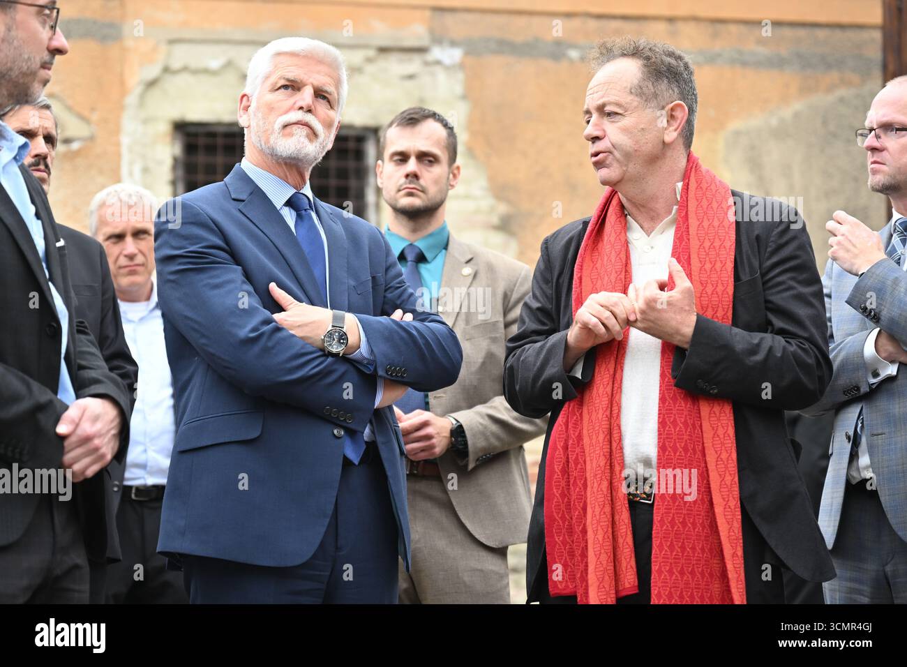 From left Czech President Petr Pavel visits Oskar Schindler's former ...