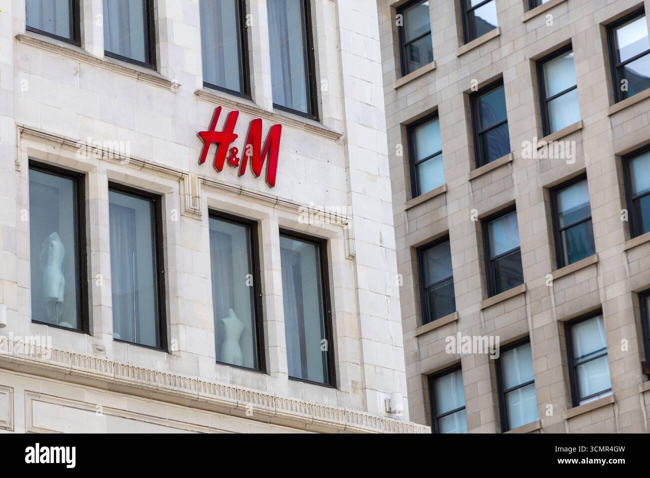 Montreal, Canada - August 2, 2025: HM retail clothing store company ...