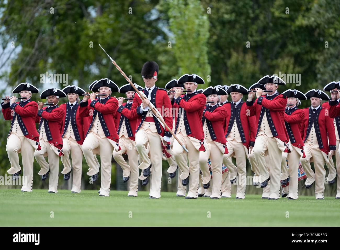 The United States Army Old Guard Fife and Drum Corps during a Beating ...